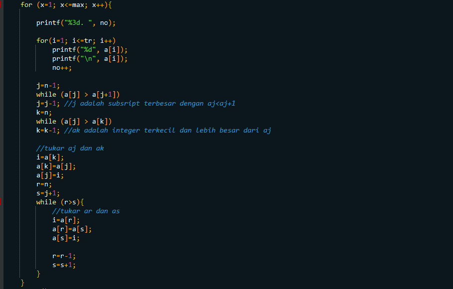 Analisi Program Permutasi - Praktikum Matematika Diskrit