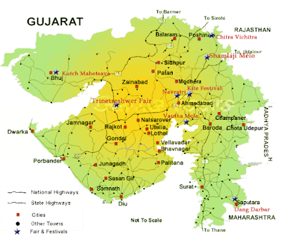 Rann utsav kutch: Rao Travel-Gujarat Map