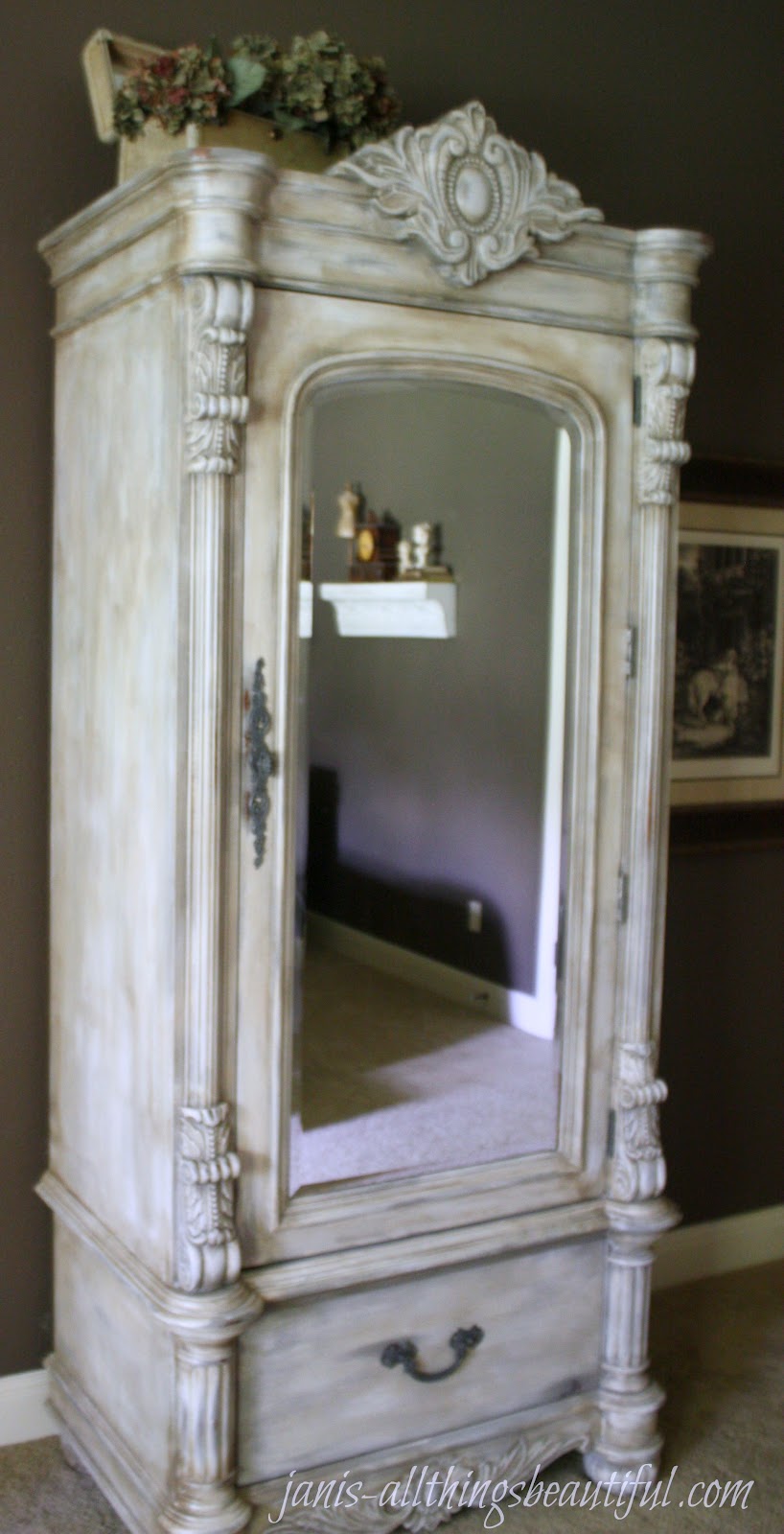 All Things Beautiful: Armoire {Painted Furniture} Makeover