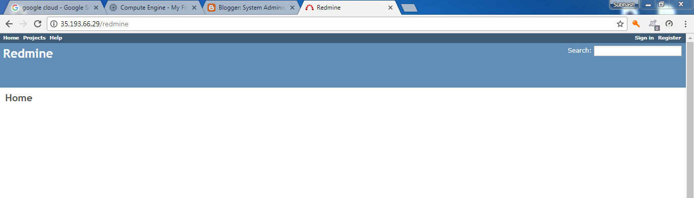 Redmine Login