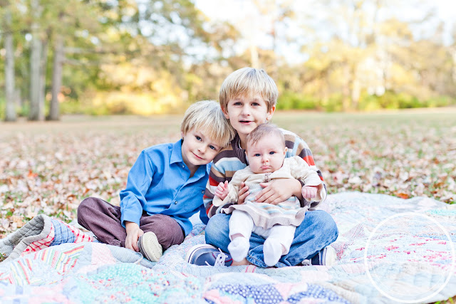 two big brothers plus one baby sister...