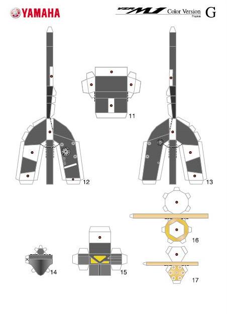 Pin en motor paper craft