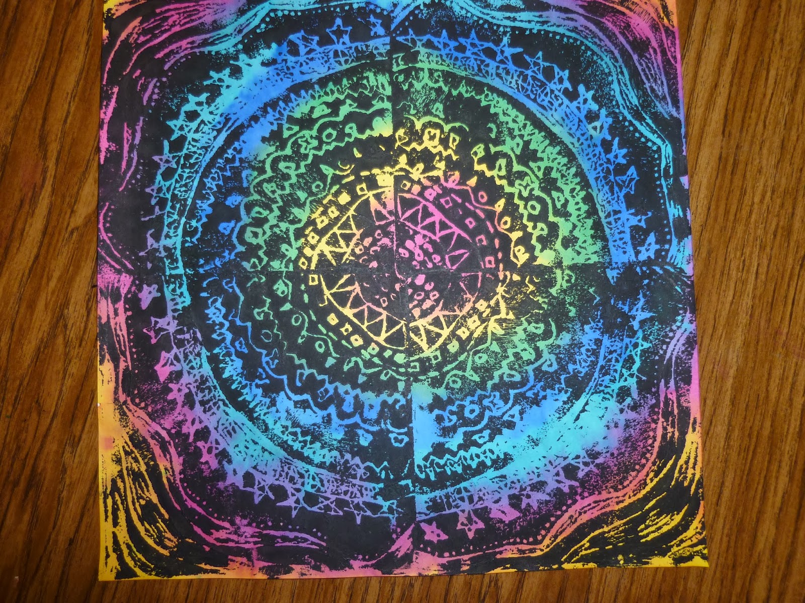 Mrs. Werner's Art Room: 5th Grade Radial Design Printmaking