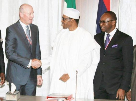 Photos: New NNPC GMD meets Pres. Buhari as he assumes office
