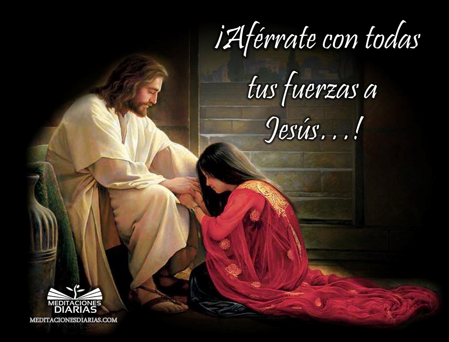 Devocional Diario. Reflexiones para vos: "AFÉRRESE SOLAMENTE A JESÚS"