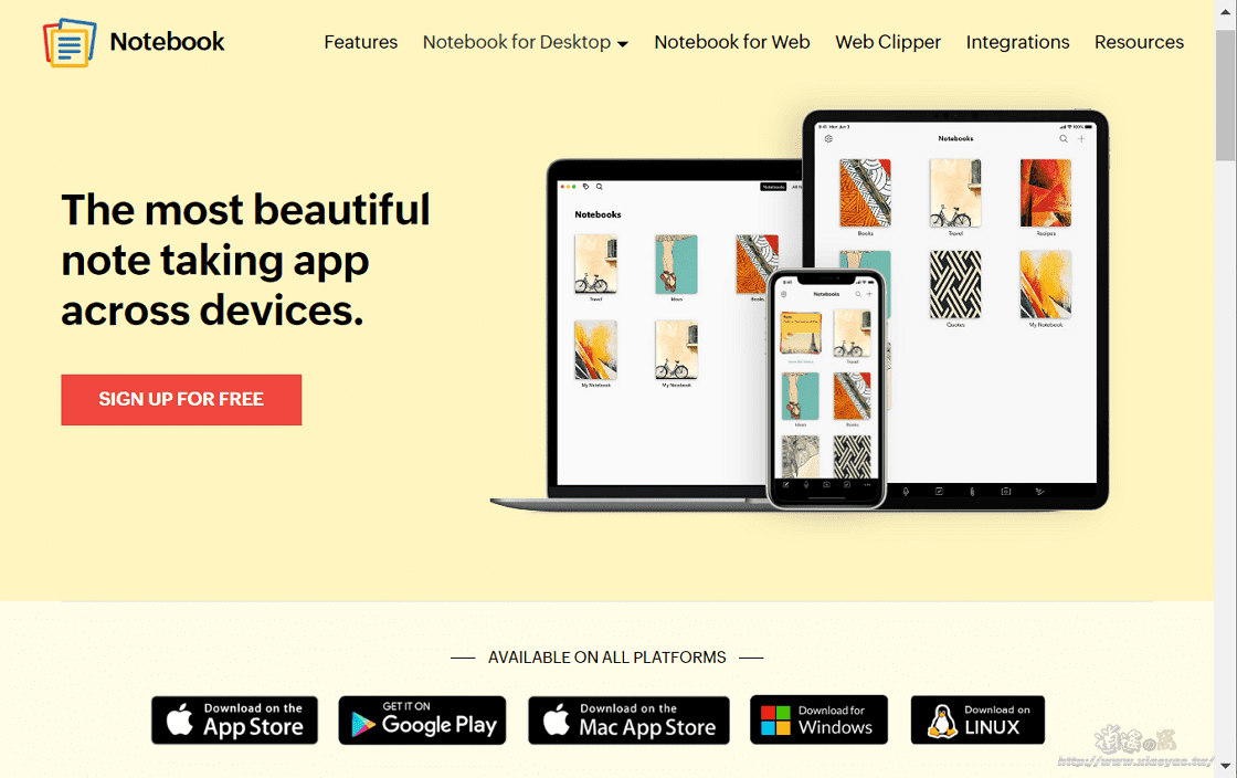 Zoho Notebook 免費雲端筆記 App 自動同步跨裝置存取，介面簡潔無廣告