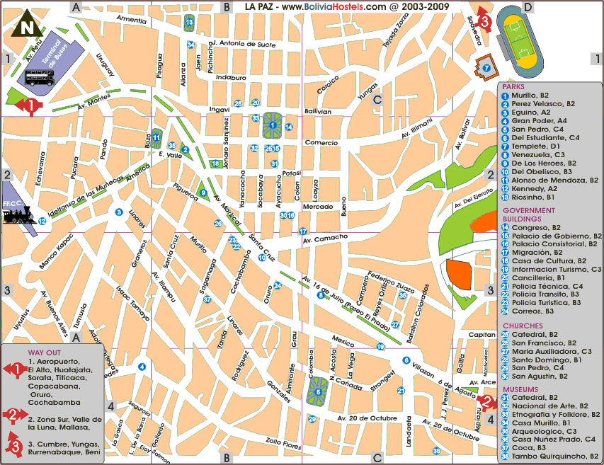 Map of La Paz City Area | Map of Mexico Regional Political Geography ...