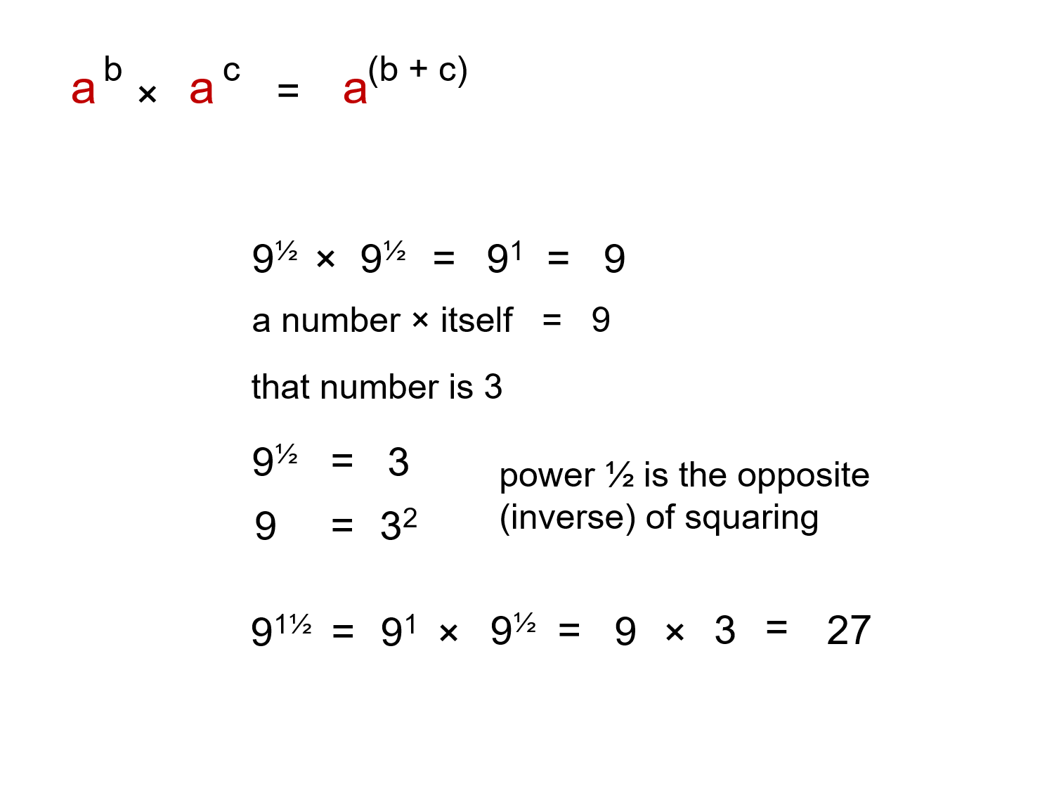 MEDIAN Don Steward mathematics teaching: introduction to powers (iii) 9 ...