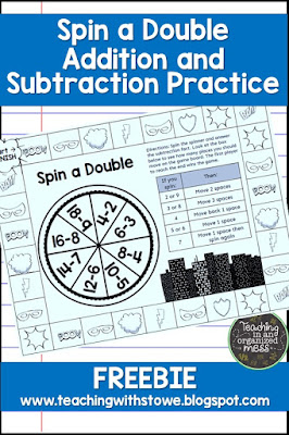 Teaching in an Organized Mess: Addition and Subtraction Doubles--Basic ...