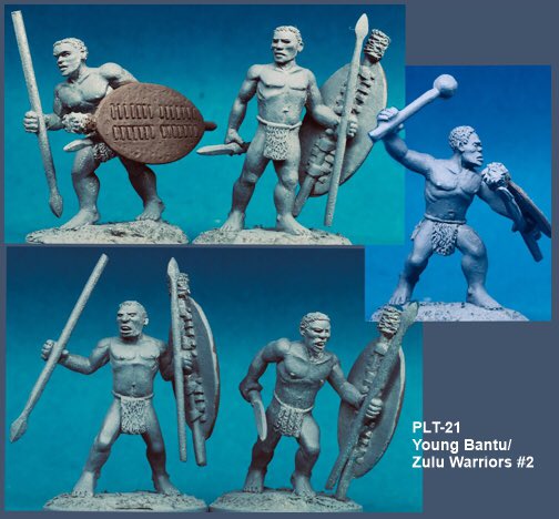 Wargame News and Terrain: Pulp Figures: New Young Zulu and Bantu ...