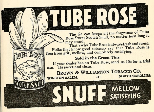 Modern Snuff Blog: Tube Rose Scotch Snuff