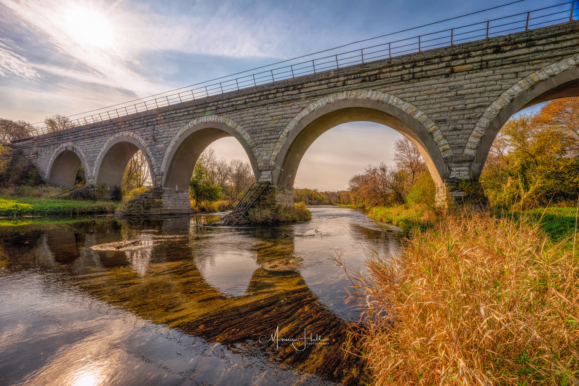Industrial History: UP/C&NW 1869 Tiffany Stone Arch Bridge over Turtle ...