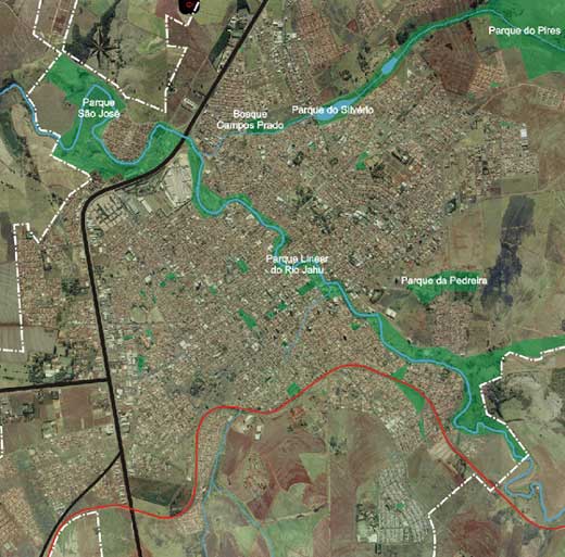 Plano diretor de Jaú - SP: Mapas - Plano Diretor (2006)