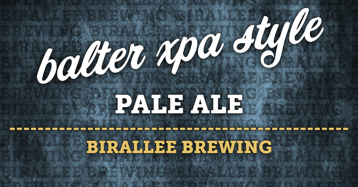 Birallee Beer & Brewing: Balter XPA Style Recipe