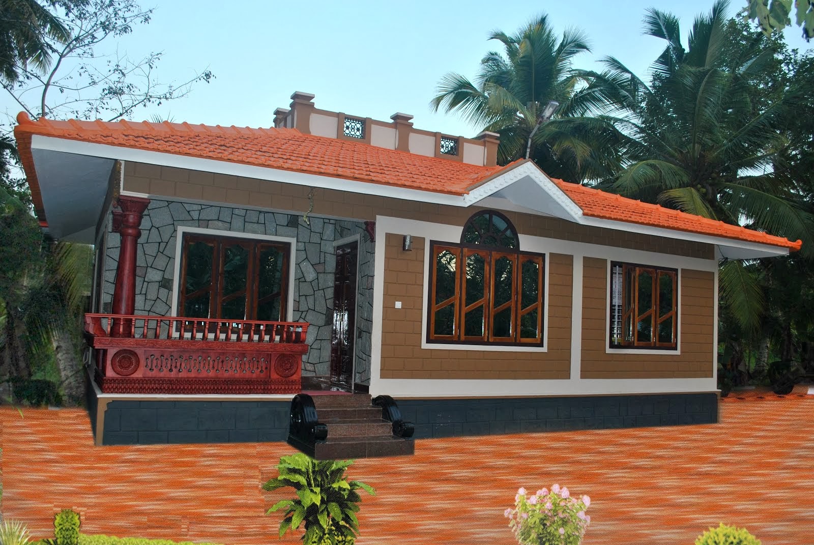 Simple and Lowcost Interlock Homes , Kerala: Gallary