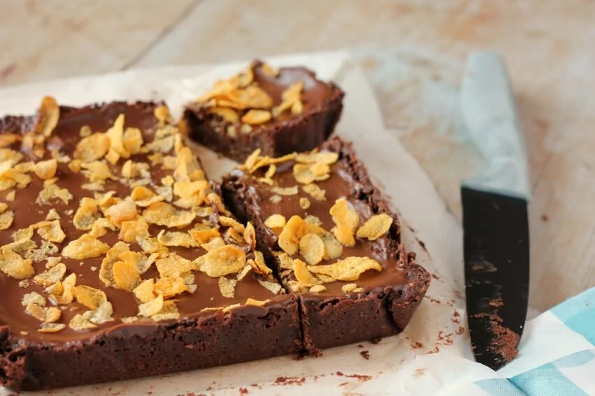 Chocolate Cornflake Slices - A Cornish Food Blog | Jam and Clotted Cream