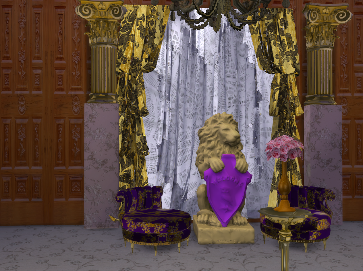 Anna Quinn Stories: Welcome Lion Statue For SIMS 4