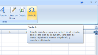excel n' cia: Utilización de Símbolos