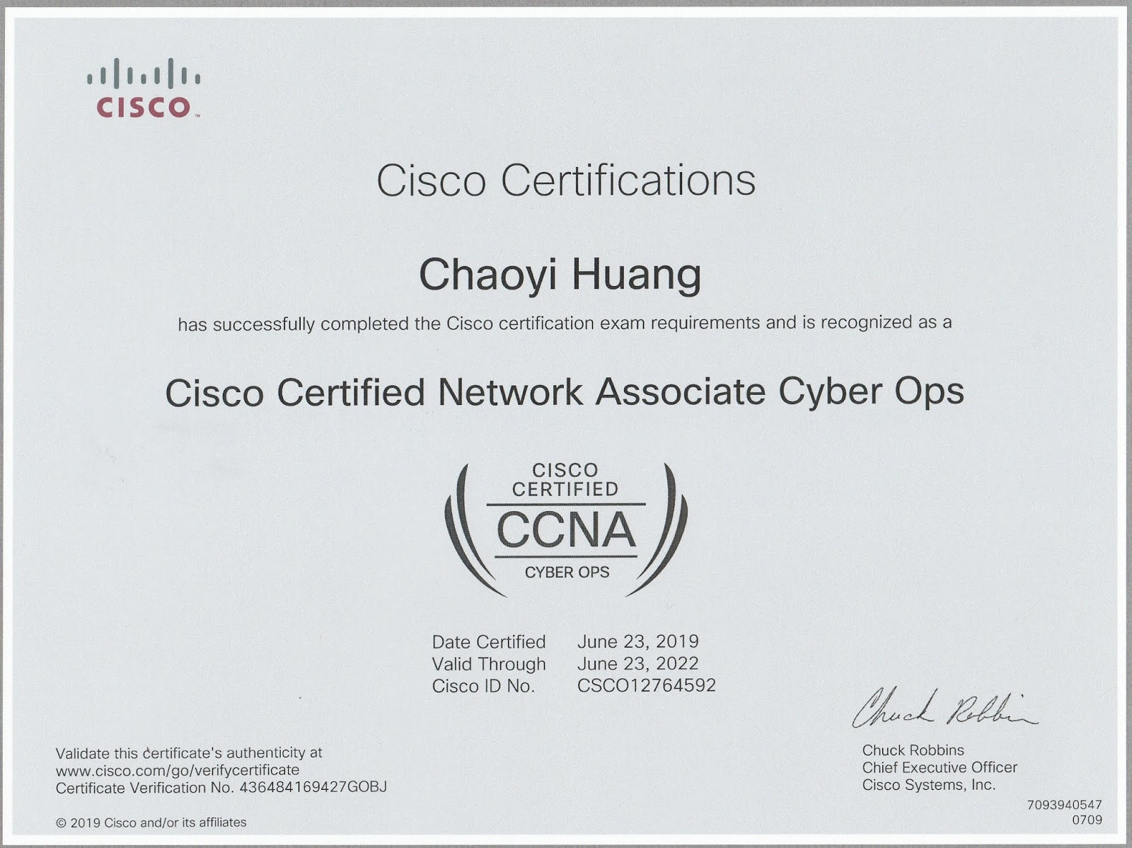 Alex Huang's Blog: [certificate]CISCO CCNA Cyber Ops