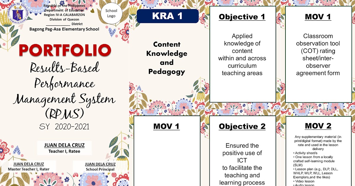 NEW RPMS E-PORTFOLIO FOR TEACHERS (DESIGN 8) FREE DOWNLOAD - Complete ...