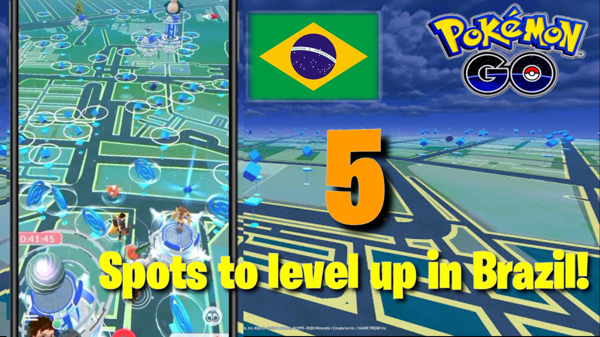 Five spots to level up in brazil || Pokemon GO 2021
