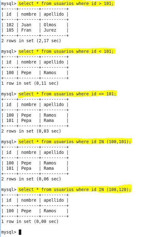 Sentencias MySQL ~ alvlopmar