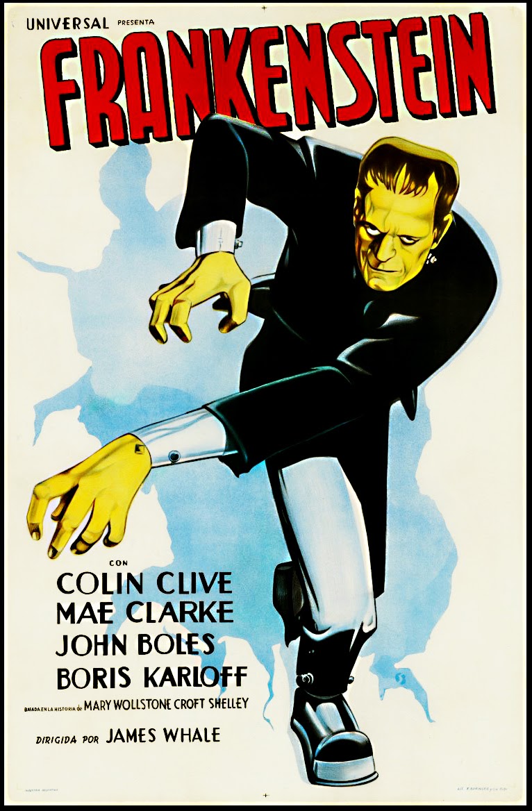 The Geeky Nerfherder: Movie Poster Art: 'Frankenstein' (1931)