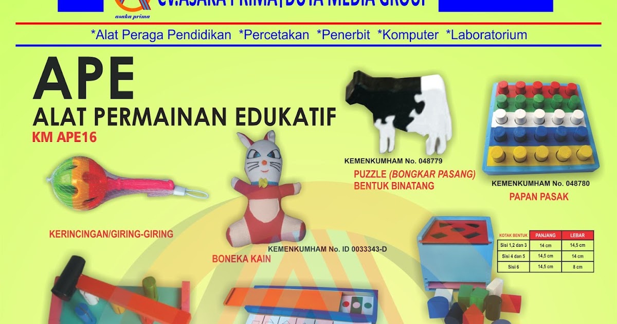 APE PAUD - Mainan Edukatif - BUKU INDUK SISWA - Buku PAUD TEMATIK ...