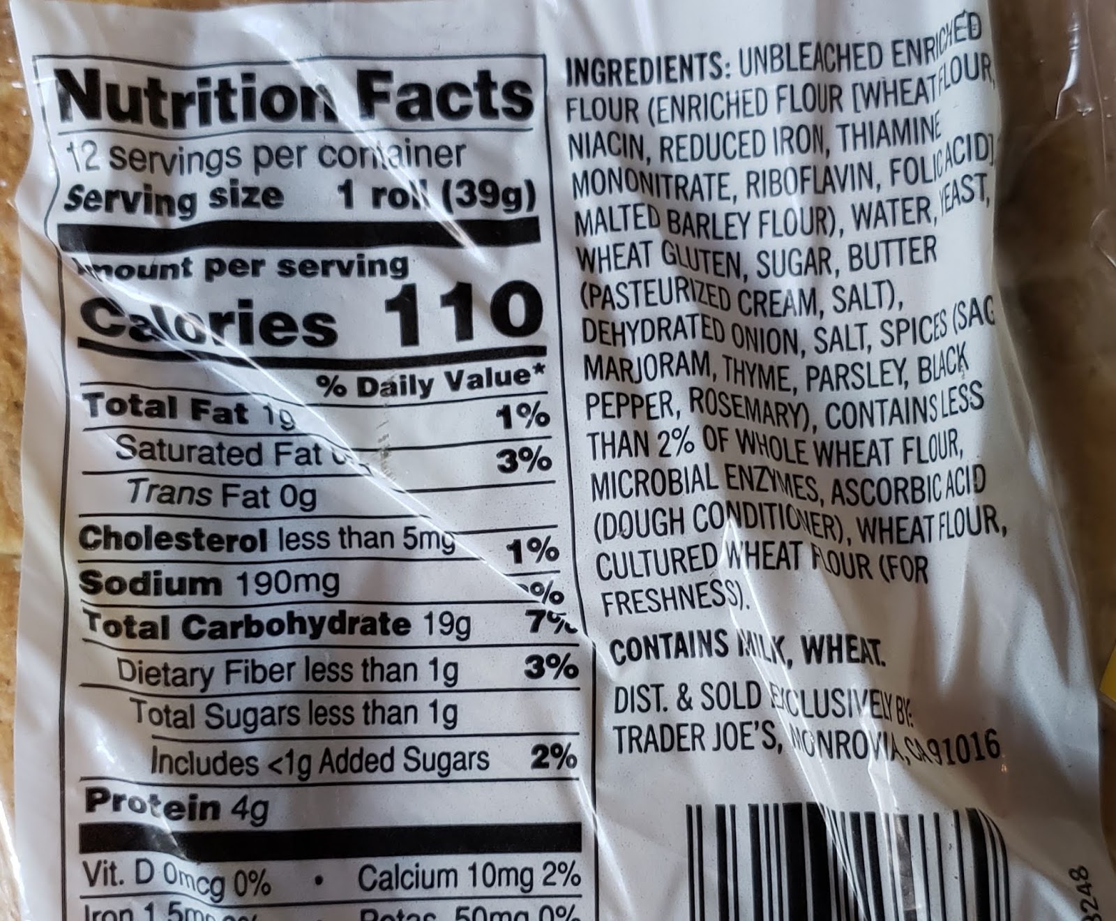 What's Good at Trader Joe's?: Trader Joe's Holiday Herb Rolls