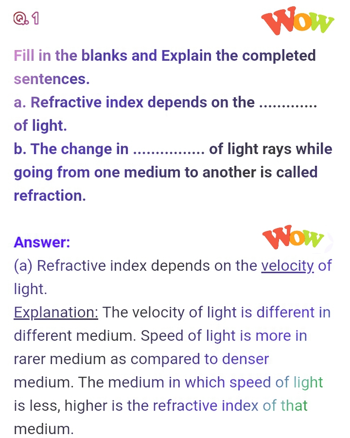 10th std All subject school notes: Science part 1 Lesson. 6 Refraction ...