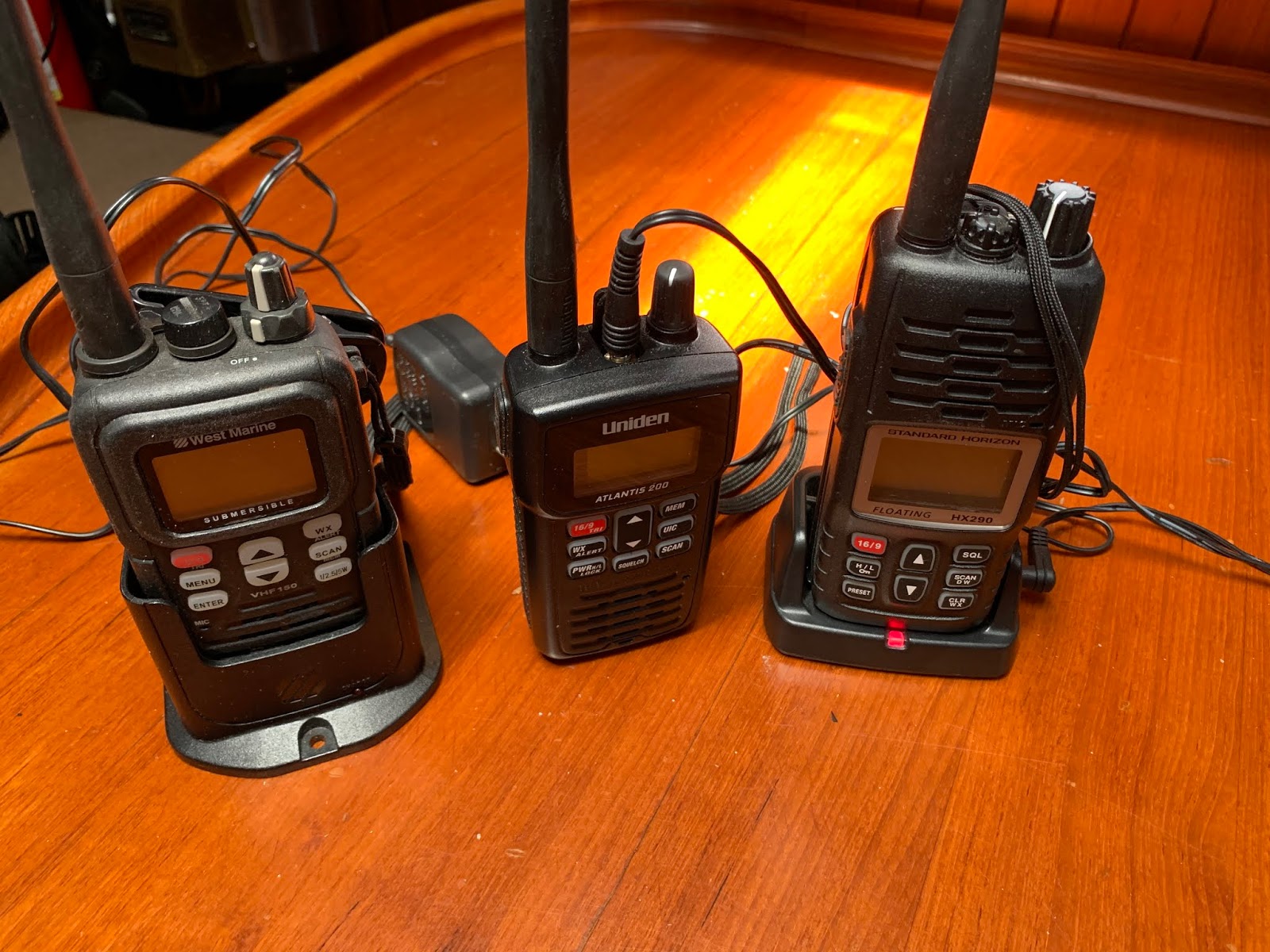 S/V CarolMarie: What happens 8 to 10 years later - three VHF handheld ...