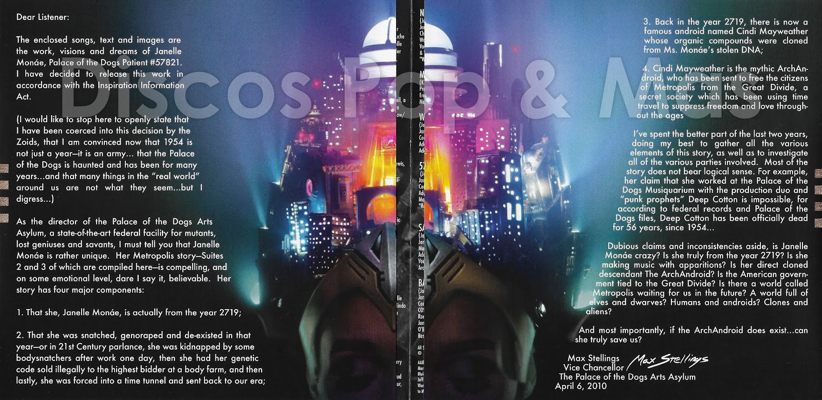 Discos Pop & Mas: Janelle Monae - The ArchAndroid