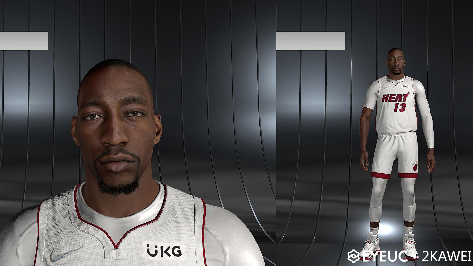 NBA 2K22 Bam Adebayo Cyberface and Body Model by 2KAWEI - Shuajota: NBA ...
