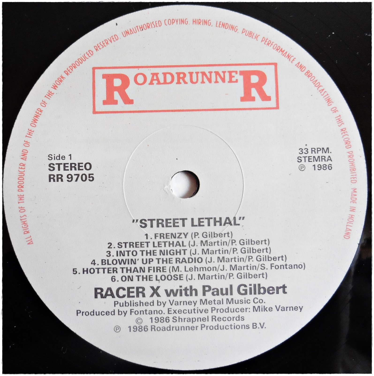 Racer X – Street lethal (Roadrunner-1986)
