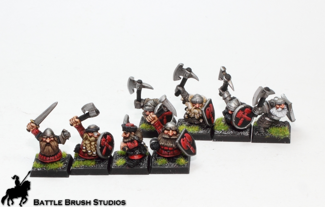 Battle Brush Studios: Showcase: Dwarf Clansmen & Ironbreakers