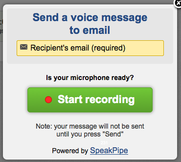 SpeakPipe - Collect Voice Messages Through Your Blog - Free Technology ...