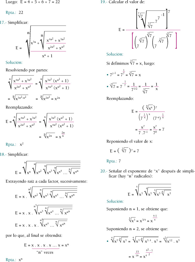 Leyes de Exponentes Fórmulas y Ejercicios Resueltos pdf