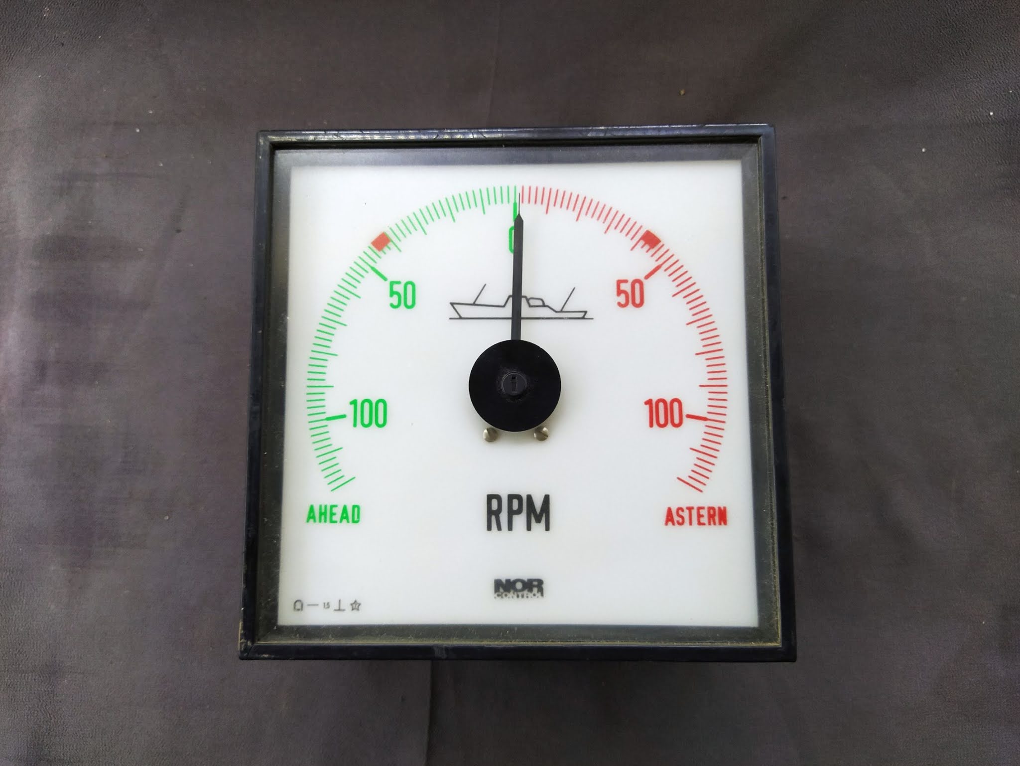 DEIF NOR BRIDGE WING INDICATOR 10-0-10 V RPM METER 0-120