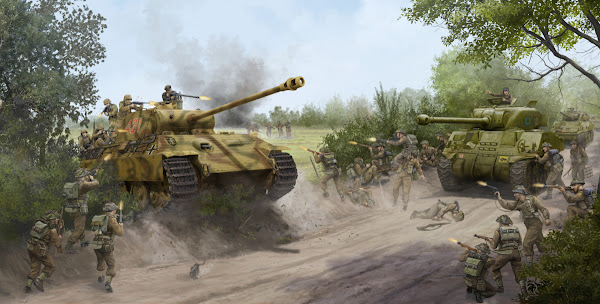 Vincent Wai's military art: Panther tank Bocage Hedgerows Ambush ... Vincent Wai's military art: Panther tank Bocage Hedgerows Ambush ...