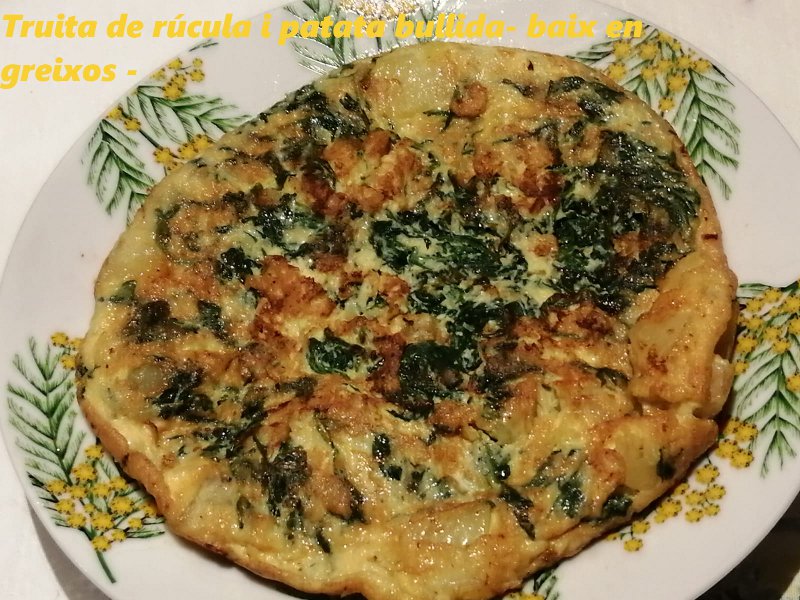 En Roc a la Cuina: Truita de rúcula i patata bullida - baix en greixos