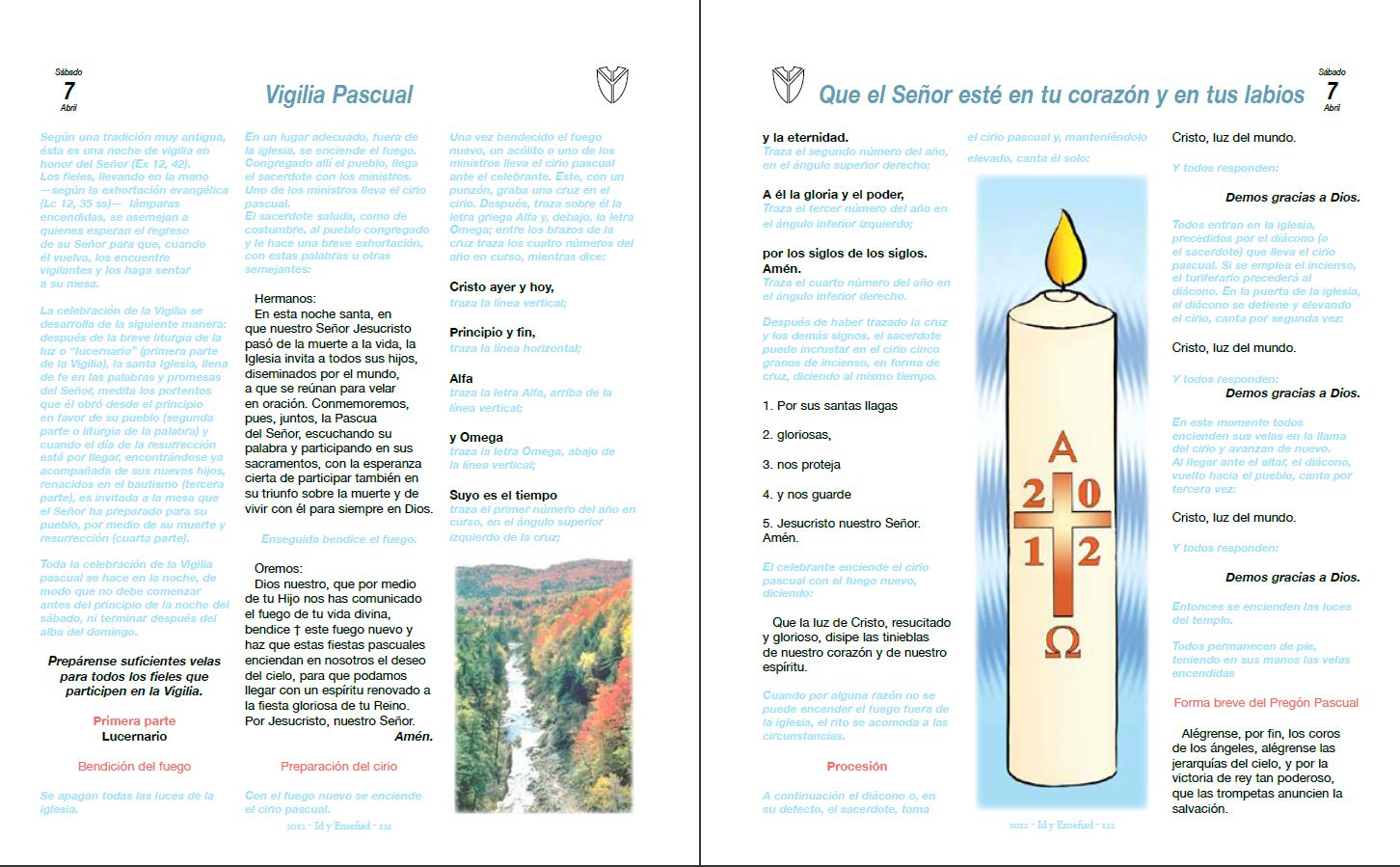 Católico = Universal: Misal Id y Enseñad - Marzo, Abril y Mayo 2012