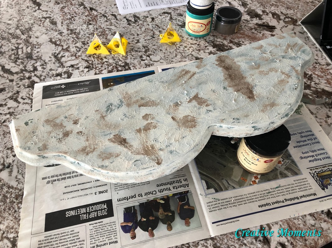 Venetian Plaster Shelf