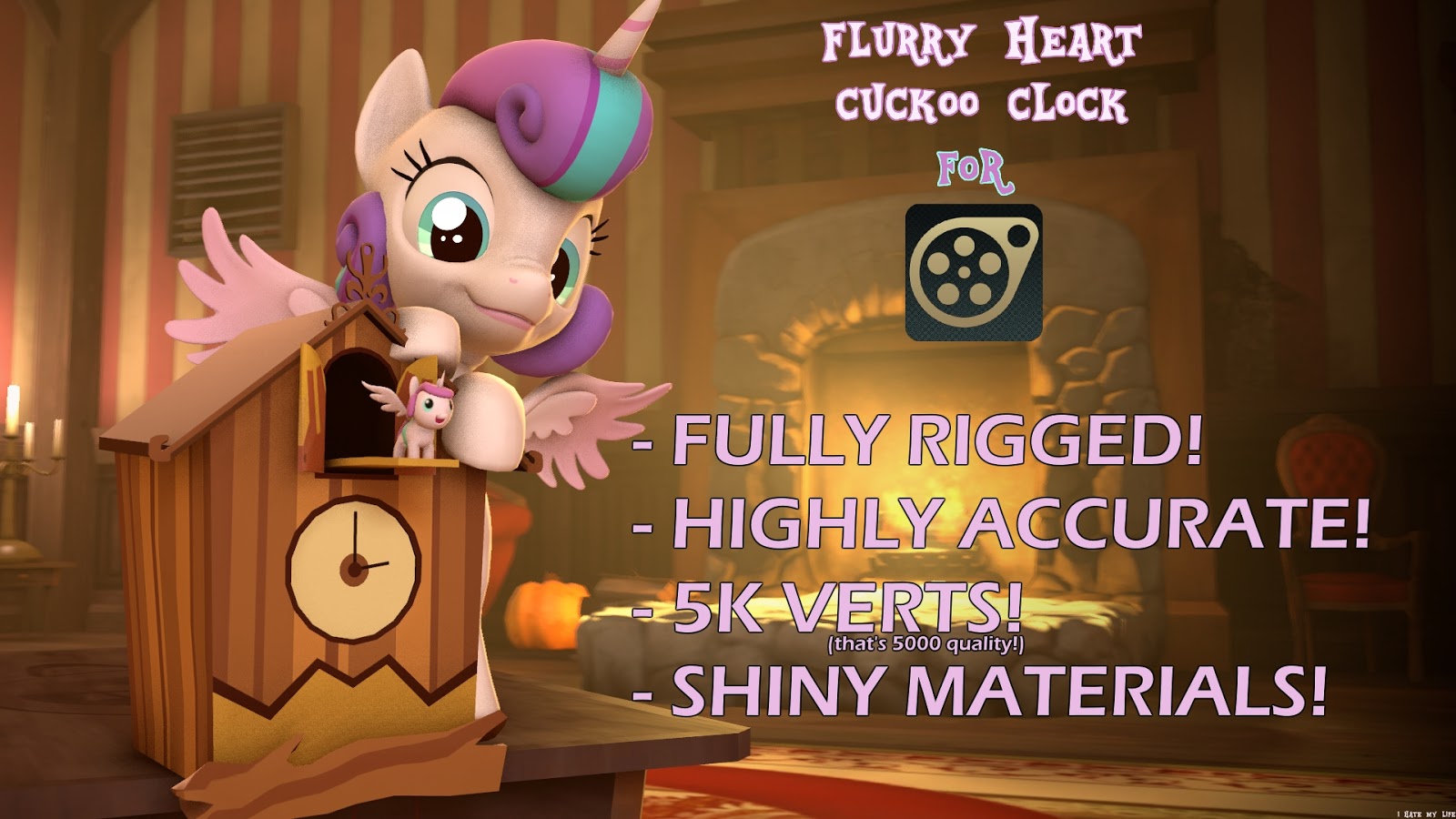 Equestria Daily - MLP Stuff!: Flurry Heart Cuckoo Clock 3d Model!