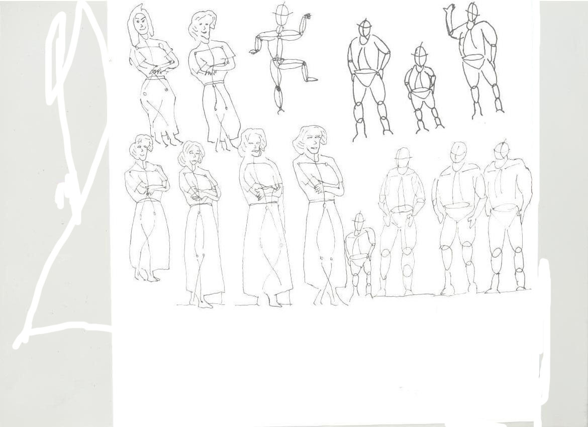 Manuel Aguilar Design Porfolio: figure Tracing From Figure Drawings