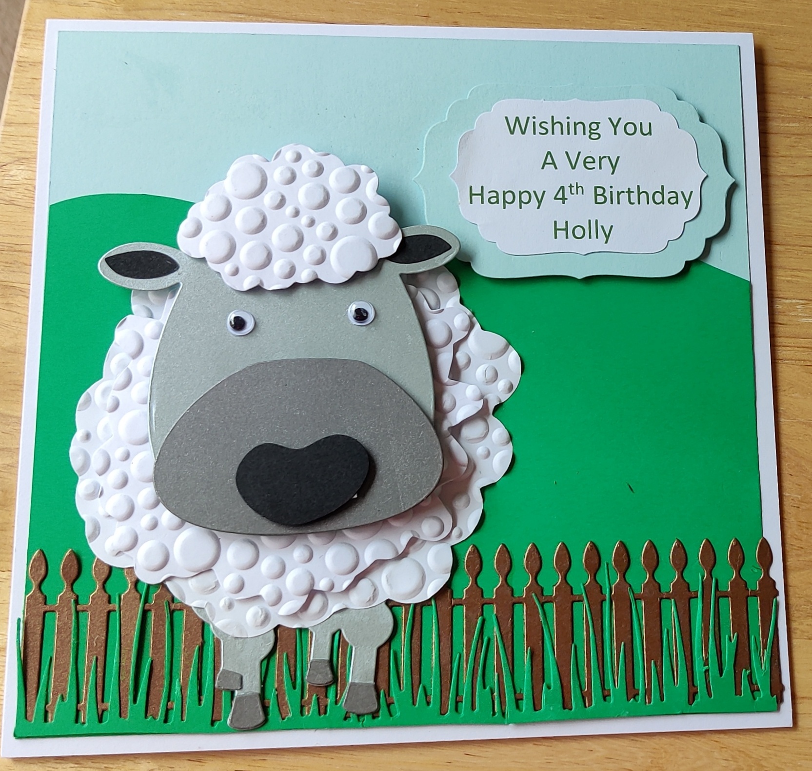 Cards made by Beckie: Sheep Birthday Card