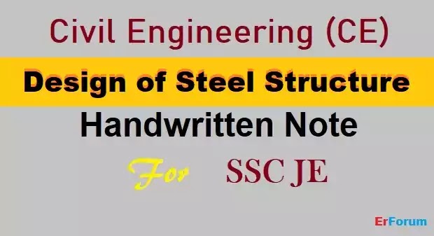 [PDF] Design of Steel Structure Handwritten Note for SSC JE