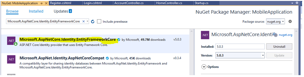Net Blog By Asif Part 26 Authentication Using Identity In Aspnet Core 31