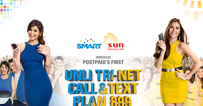 Smart UNLI TRINET Plan 899 with Unlimited Call and Text to 3 Networks