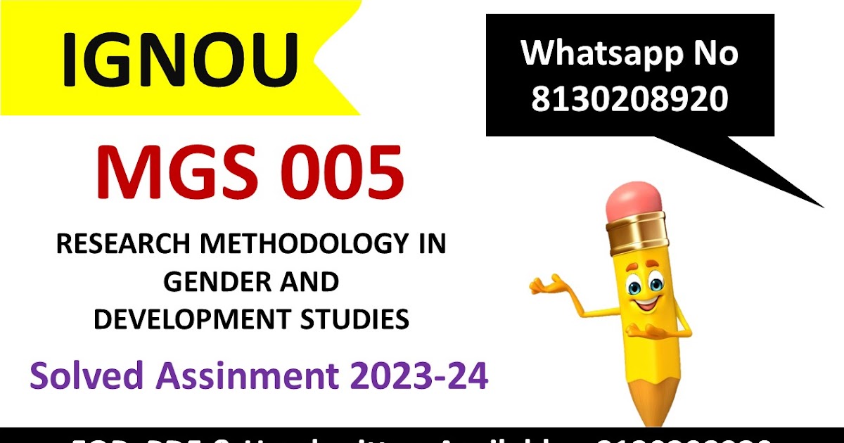 MGS 005 Solved Assignment 2023-24 - IGNOU ASSIGNMENTS MGS 005 Solved Assignment 2023-24 - IGNOU ASSIGNMENTS