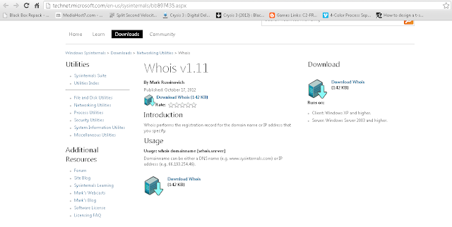 How to Use Whois in windows